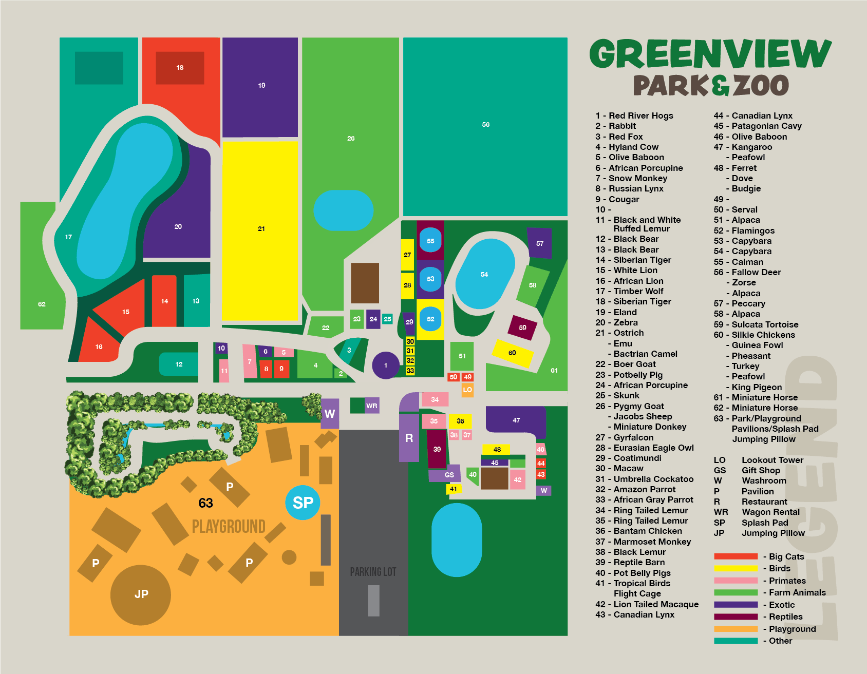 Greenview Park & Zoo Map – Greenview Park & Zoo Morpeth, Chatham-Kent ...